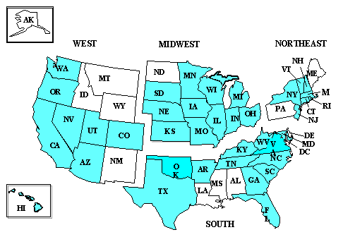 Map Of Us Broken Into Regions - United States Map