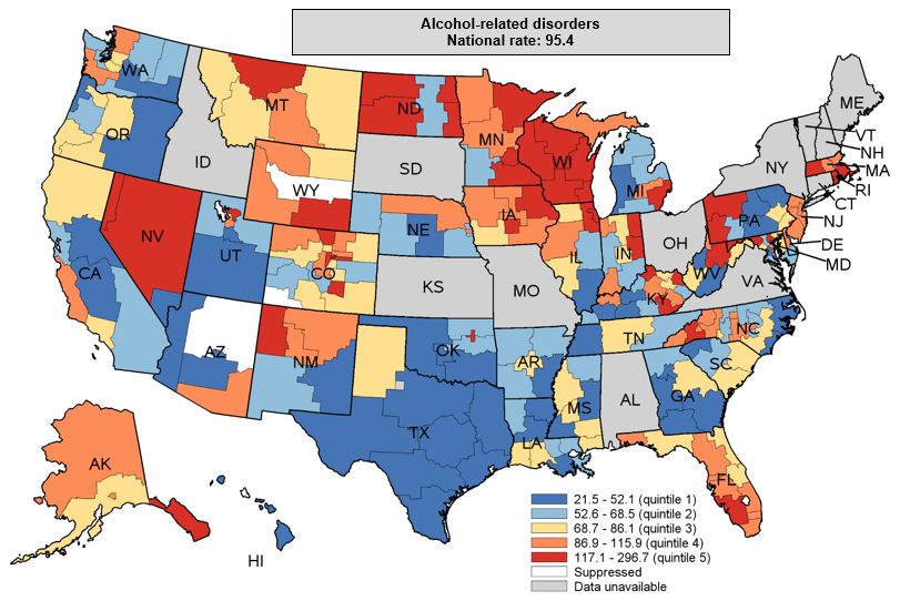 Geographic Variation in Inpatient Stays for Five Leading Substance Use ...
